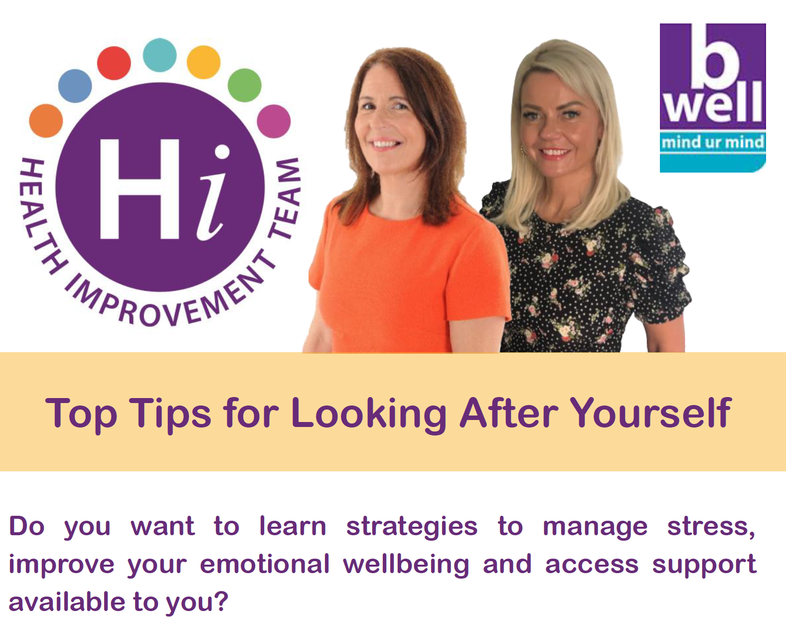 Top Tips Training | B Well Belfast