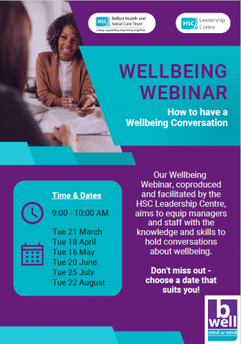Having a Wellbeing Conversation Training | B Well Belfast