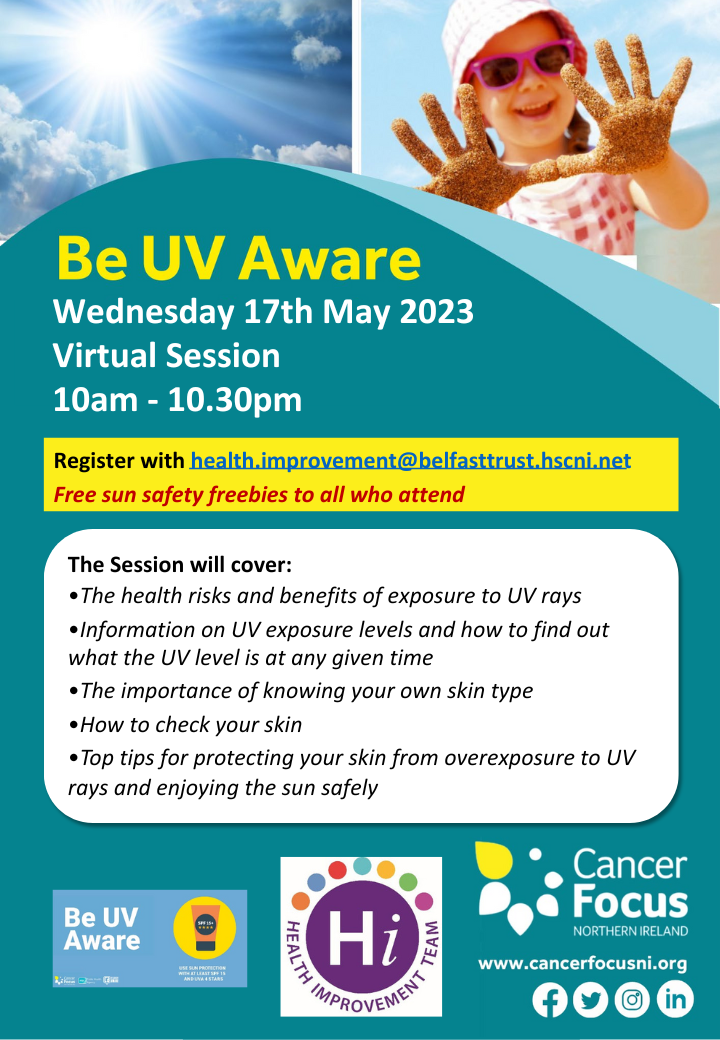 Sun Awareness Week - Be UV Aware | B Well Belfast
