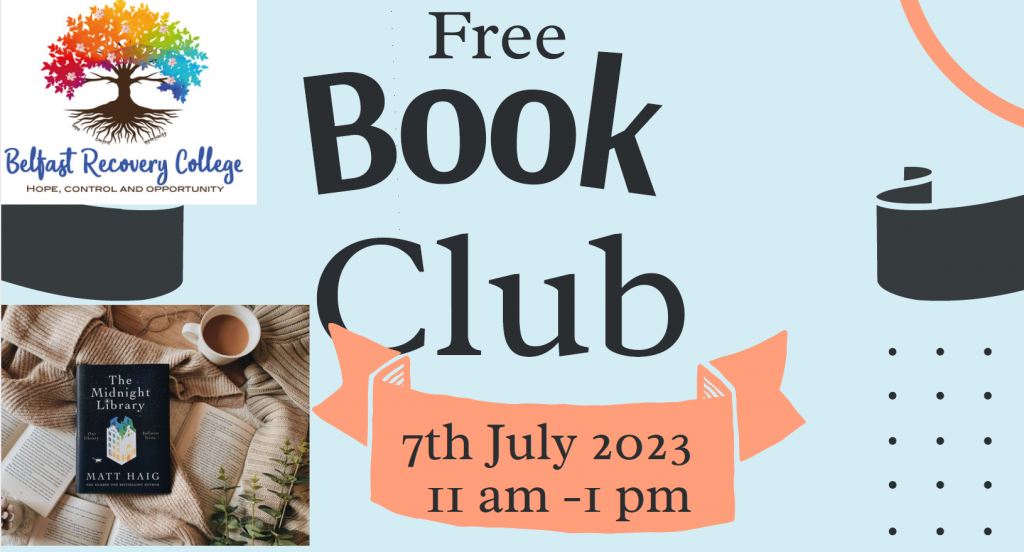 Belfast Recovery College July Book Club | B Well Belfast