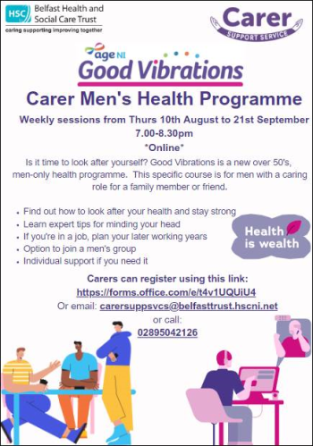Carer Men’s Health Programme | B Well Belfast