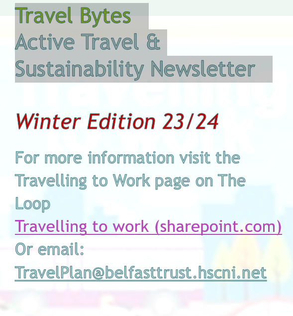 Travel Bytes Active Travel & Sustainability Newsletter | B Well Belfast