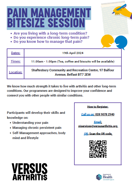 Pain Management bitesize SESSION | B Well Belfast