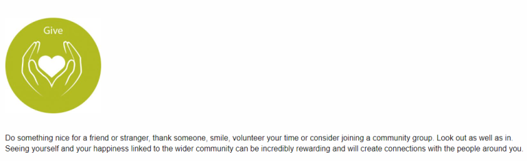 Take 5 Steps to WellBeing | B Well Belfast