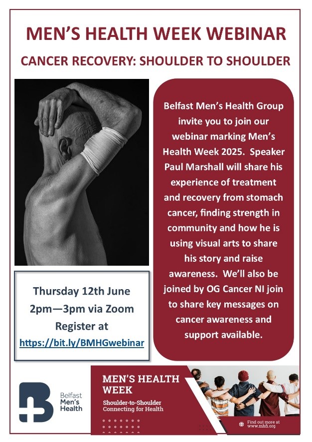 Men’s Health Week starts from - 9th -15th June | B Well Belfast